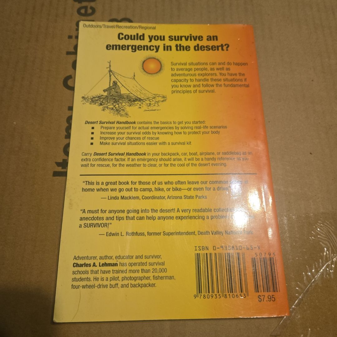 Desert Survival Handbook by Charles A. Lehman