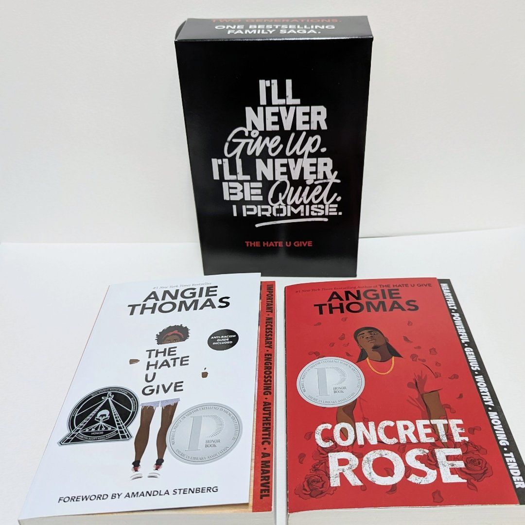 Angie Thomas Box Set: the Hate U Give and Concrete Rose by Angie Thomas
