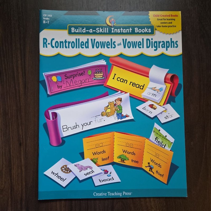 Build-a-Skill Instant Books R-Controled Vowels and Vowel Digraphs by ...