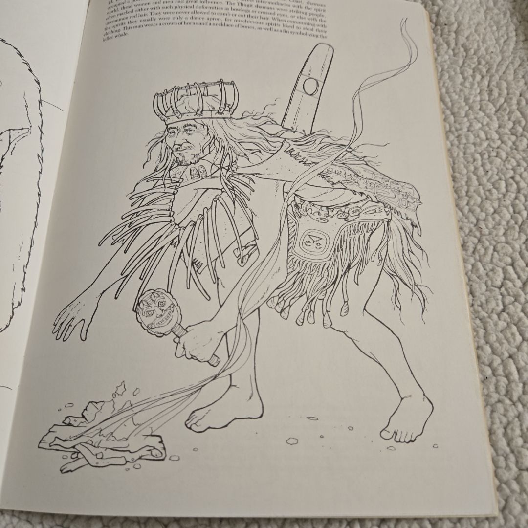 Northwest Coast Indians Coloring Book by David Rickman