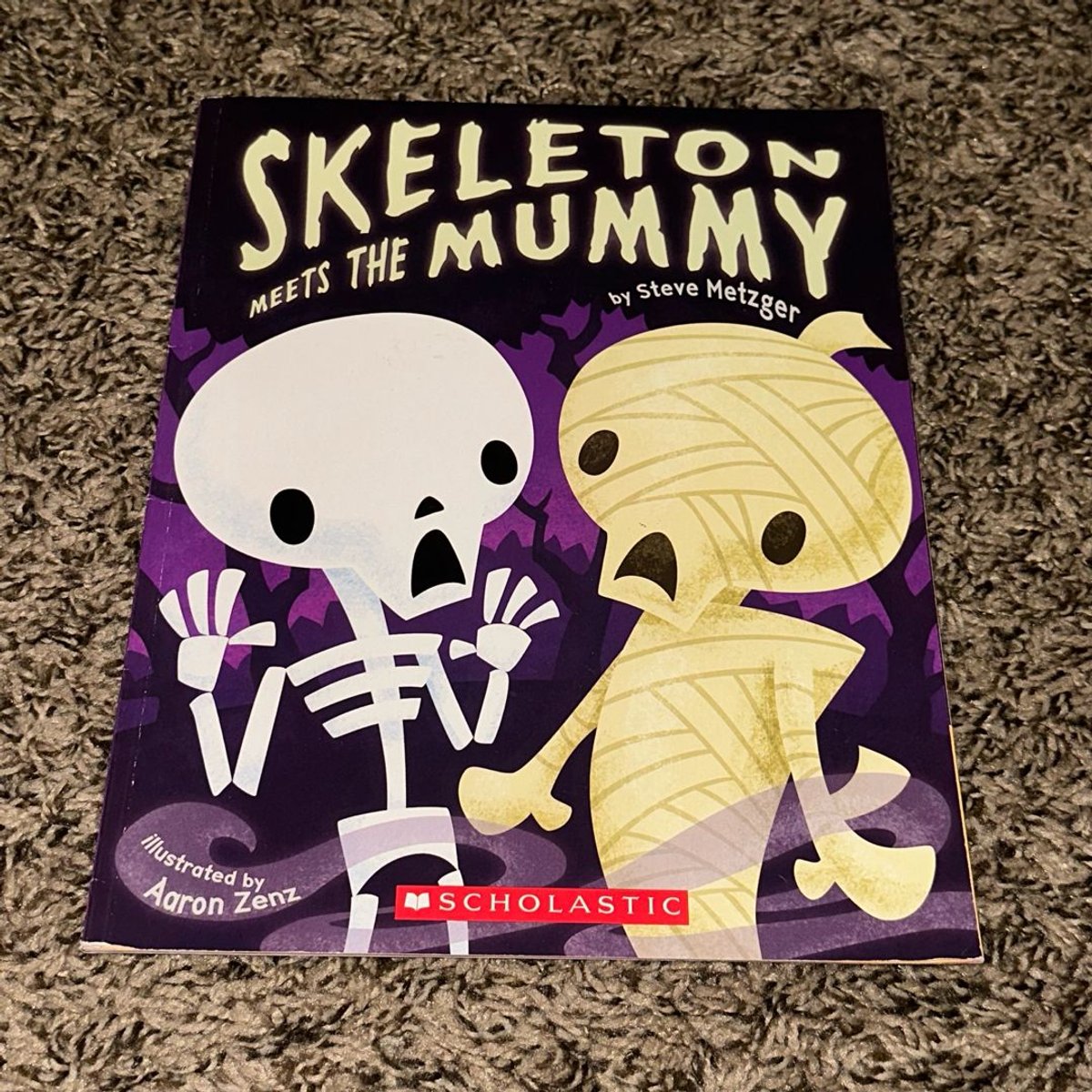 Skeleton Meets the Mummy by Steve Metzger