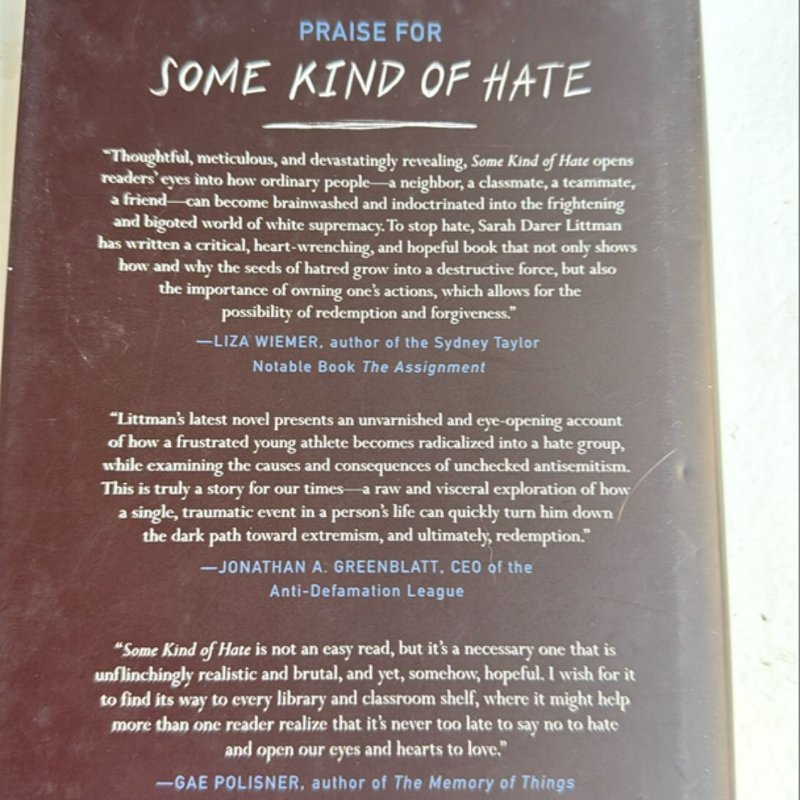 Some Kind of Hate by Sarah Darer Littman, Hardcover | Pangobooks