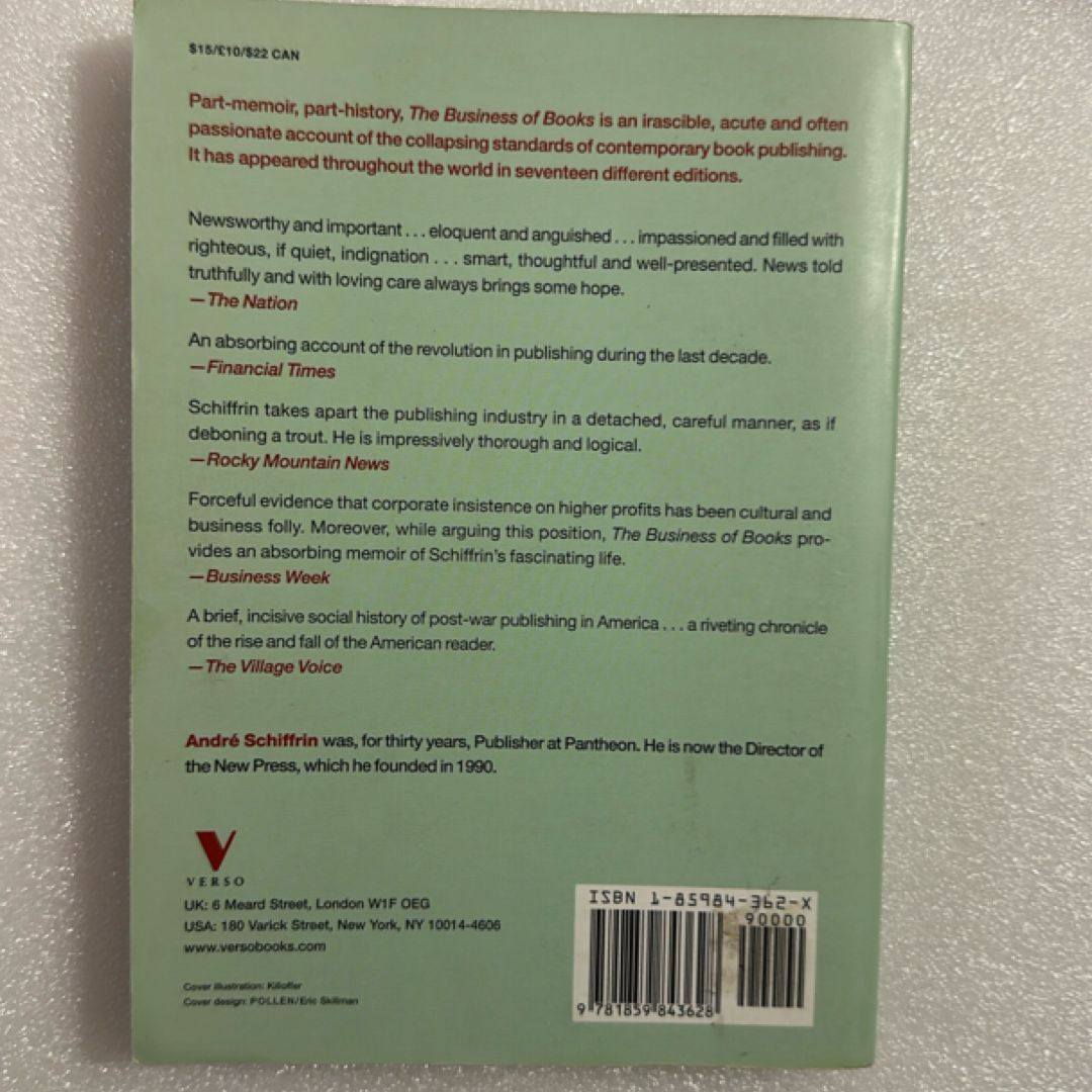 The Business of Books by André Schiffrin