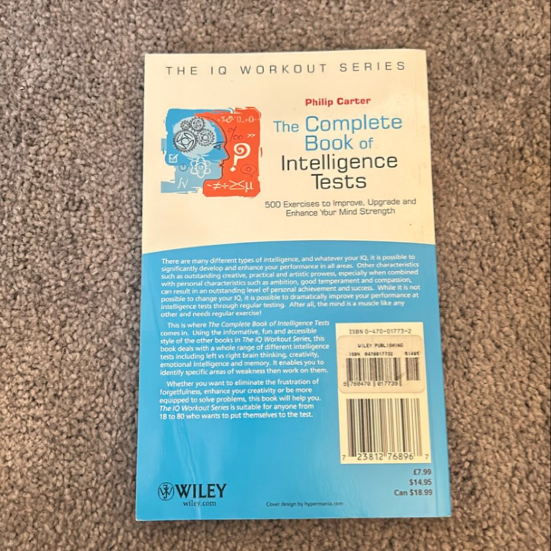 The Complete Book of Intelligence Tests by Philip Carter
