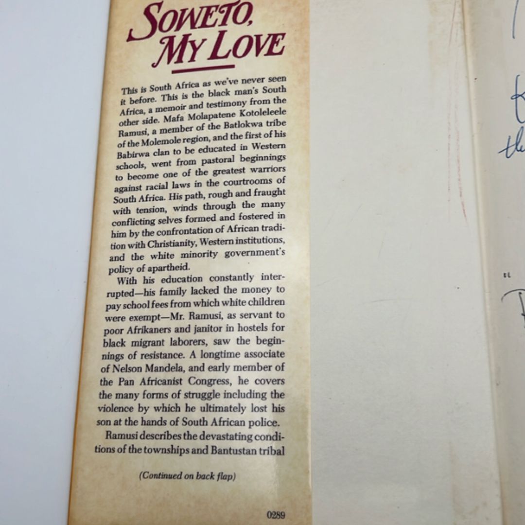 Soweto, My Love by Molapatence C. Ramusi