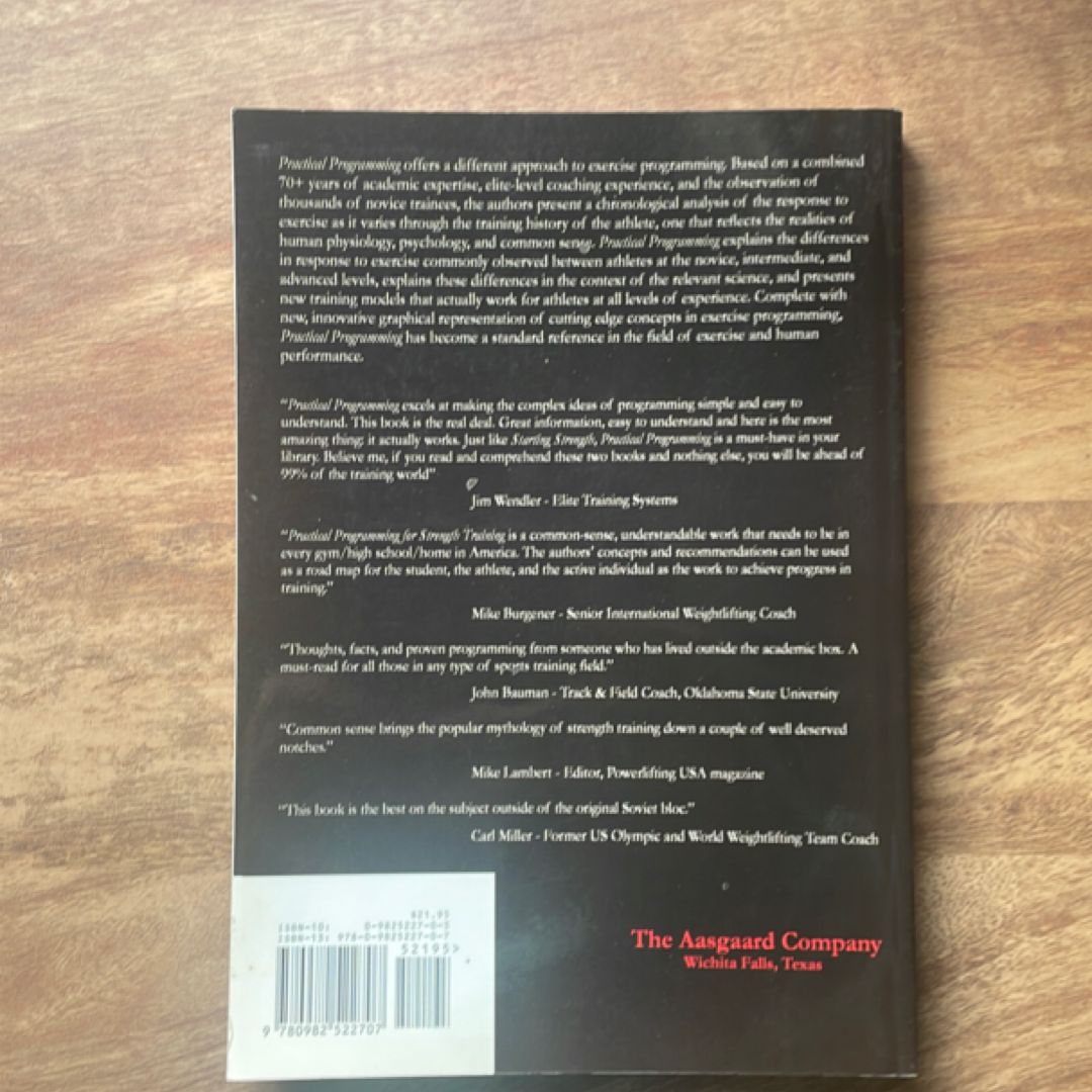 Practical Programming for Strength Training by Mark Rippetoe, Lon ...
