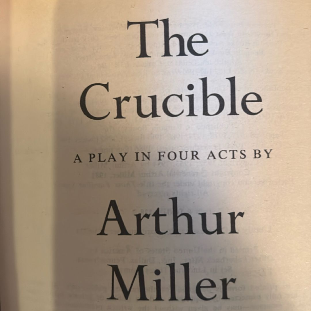 The Crucible by Arthur Miller