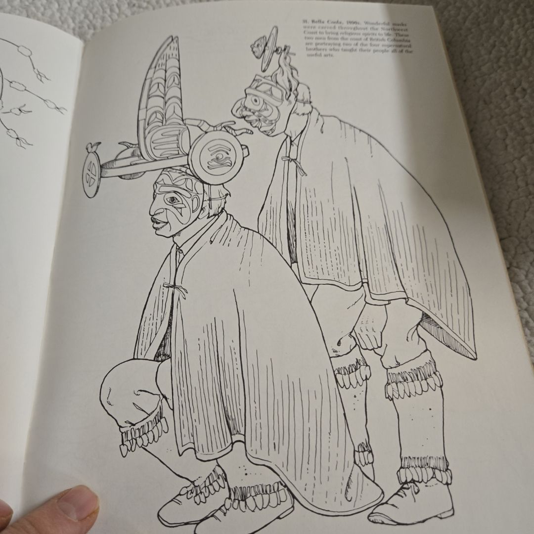 Northwest Coast Indians Coloring Book by David Rickman